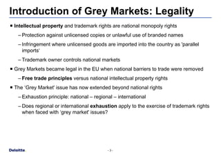 Grey Markets Deloitte Ralf Schwarzendahl Marc Abels | PDF