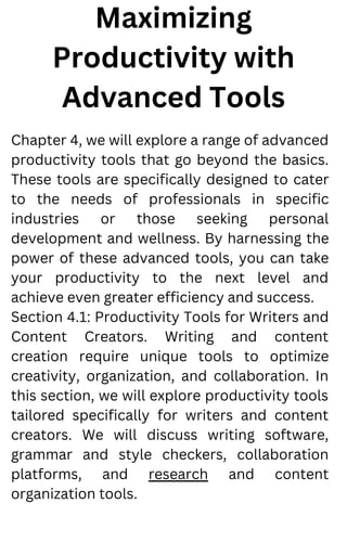 Productivity Tools | PDF