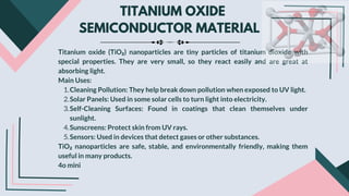 titanium oxide nanoparticle research Project Presentation | PDF