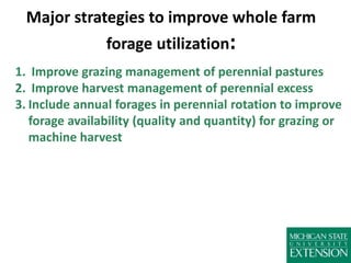 Improving whole Farm Forage Utilization for Sheep and Goat | PPTX