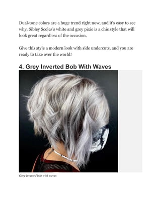 Grey hair is one of the hottest trends of 2020 | PDF
