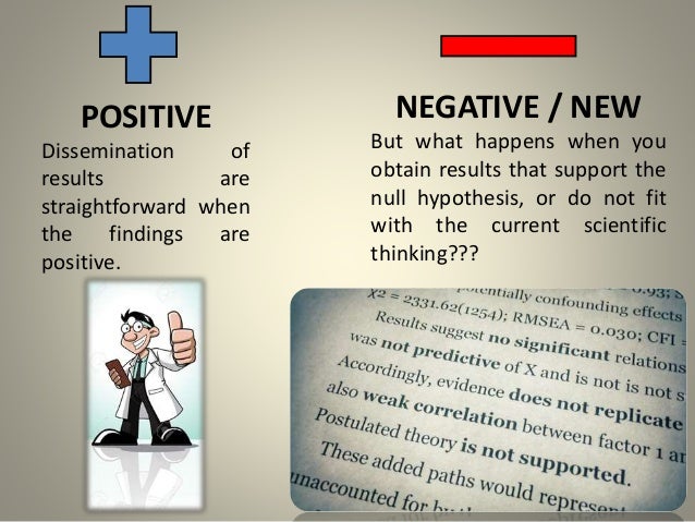 PUBLICATION BIAS & NEGATIVE RESULTS