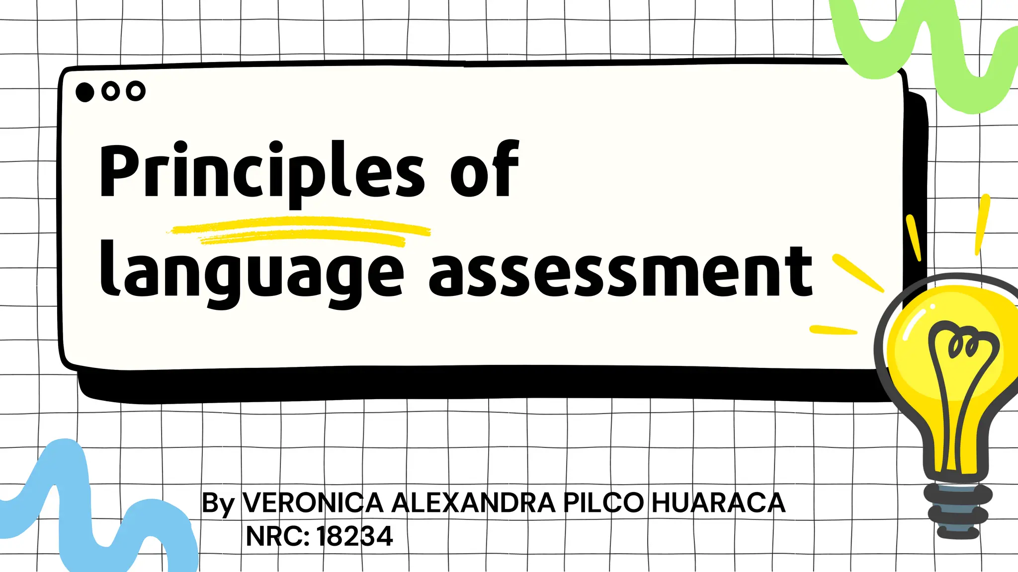 Principles of language assessment | PDF