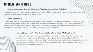 Jose Rizal Some Essays/Articles Presentation | PPTX