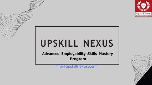 SkillSet Pro: Advanced Employability Skills Mastery Program | PPT