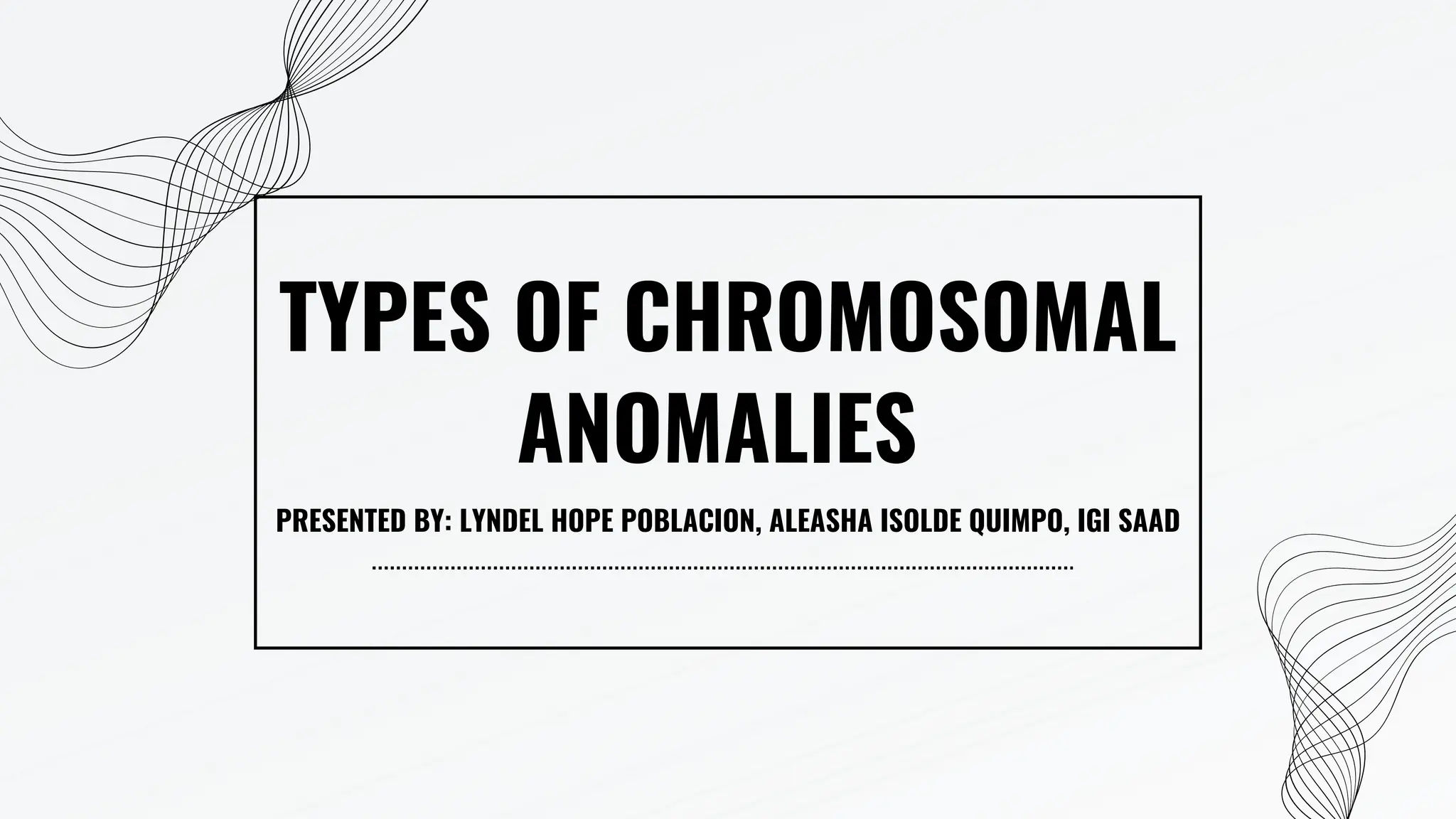 types of chormal abnormalities project presentation definition and ...