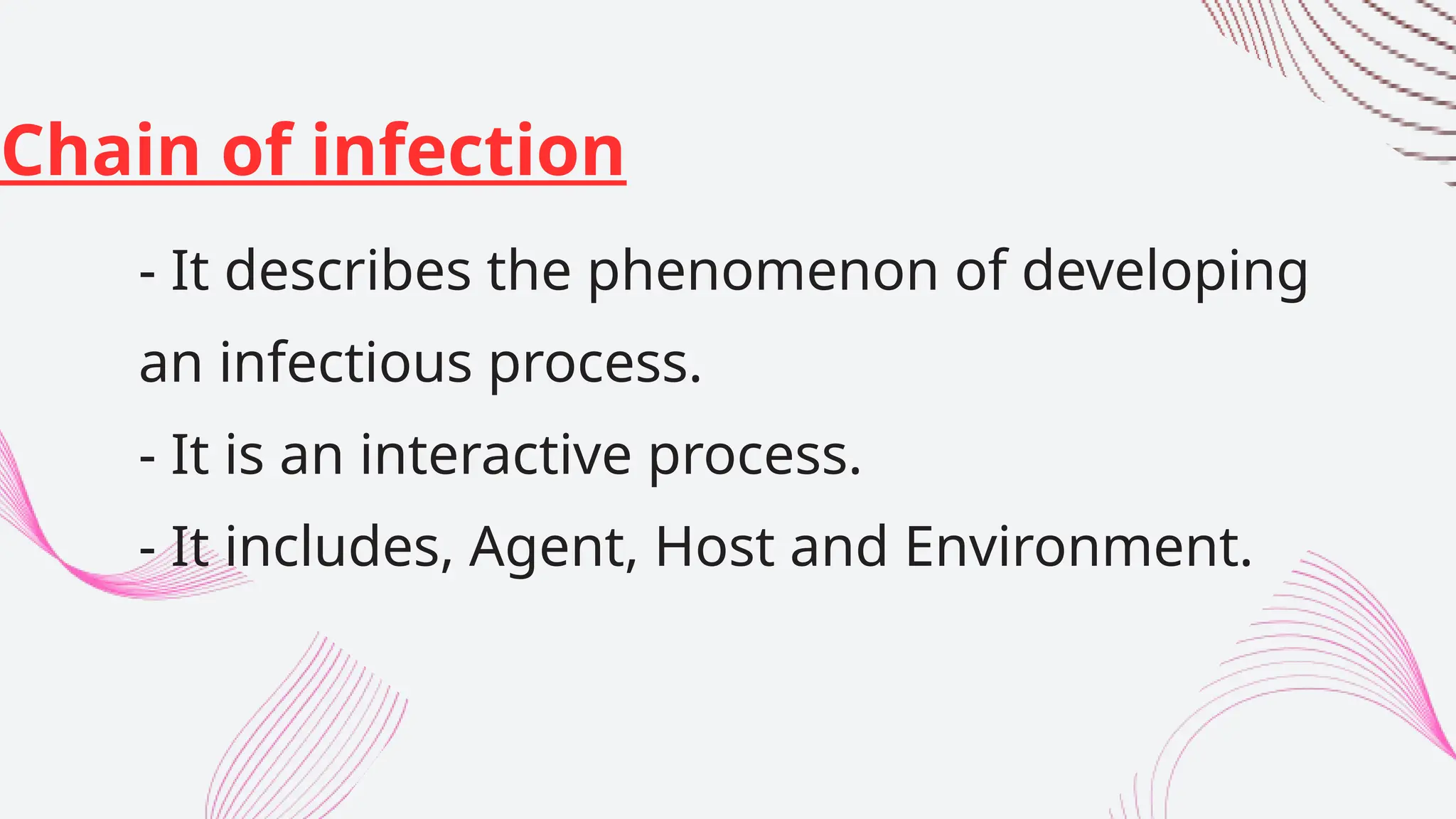 Chain Of Infection | PPT | BSc Nursing 1st/2nd Year | PPTX