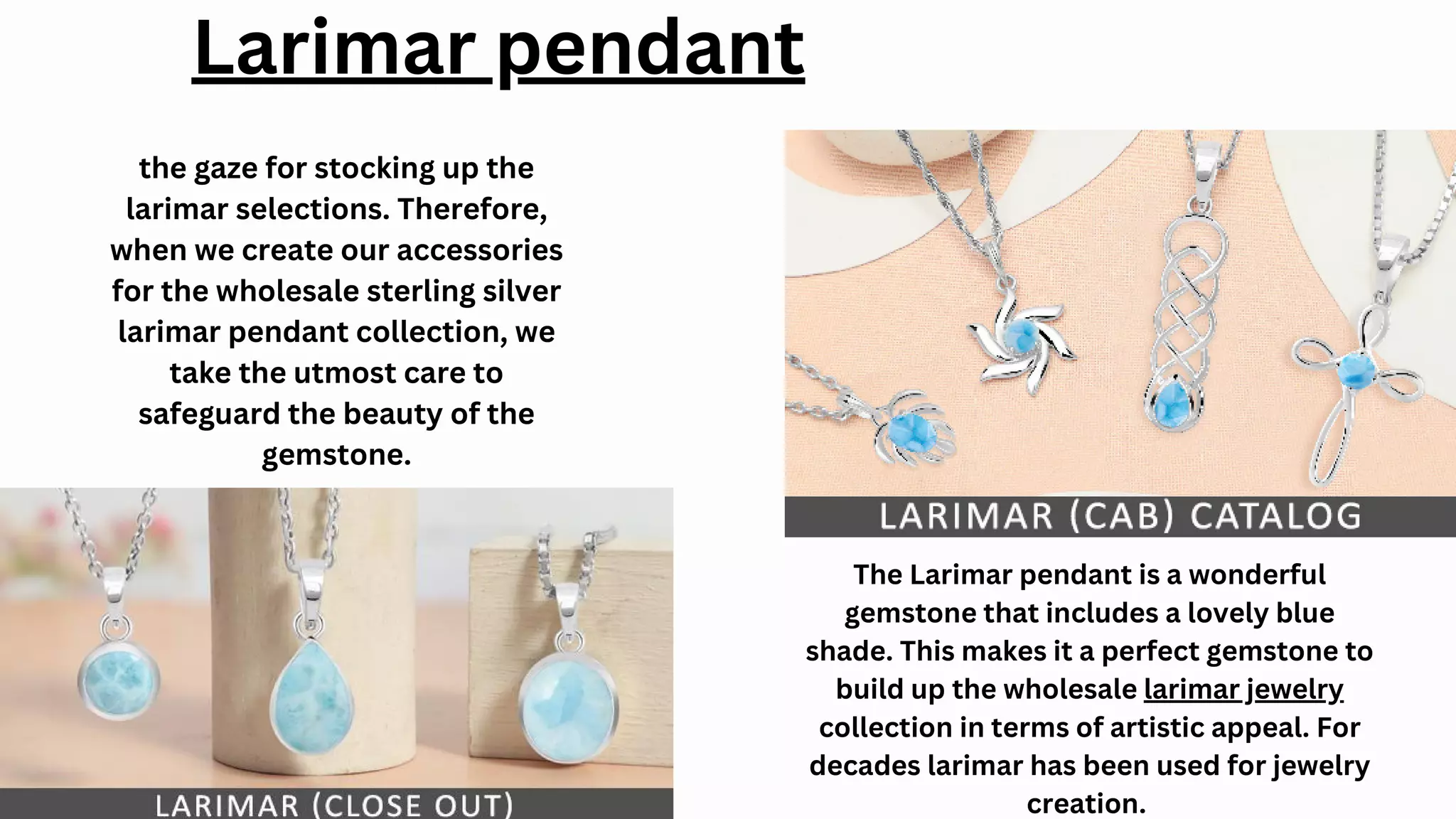 Larimar jewelry | PDF