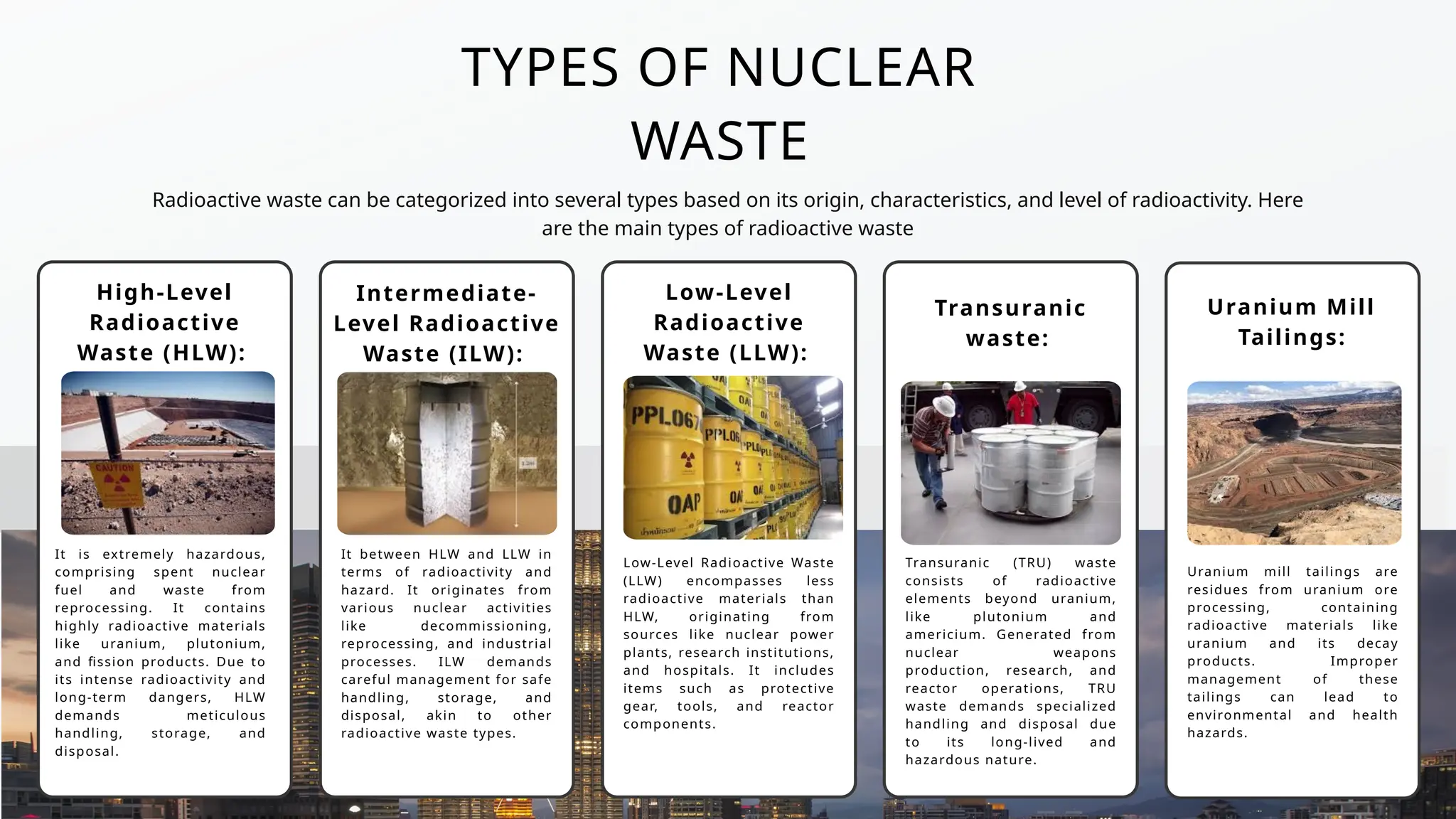 a presentation on nuclear waste management | PPTX