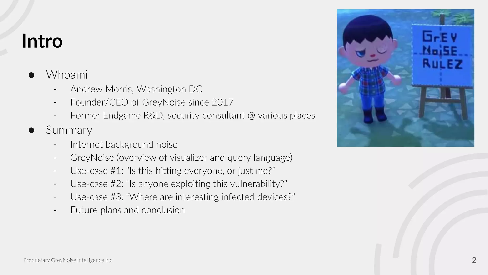 GreyNoise - Lowering Signal To Noise | PPTX