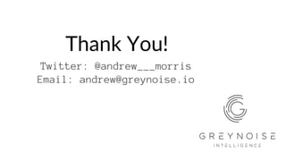 GreyNoise - Lowering Signal To Noise | PPT