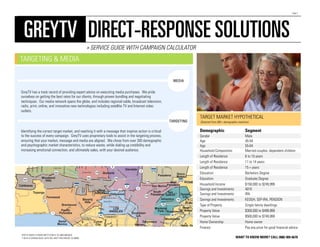 GREYTV DIRECT RESPONSE TV SOLUTIONS | PDF