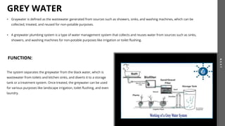 GREY WATER PLUMBING SYSTEM IN BUILDING AND ITS BENEFITS | PPT