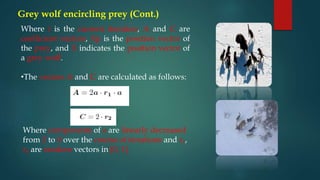 Grey Wolf Optimizer (GWO) (Swarm Intelligence) | PPTX