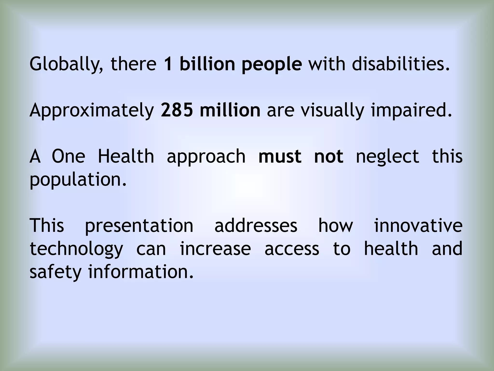 Enabling People With Disabilities To Access Health And Safety ...
