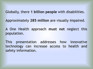 Enabling People With Disabilities To Access Health And Safety ...