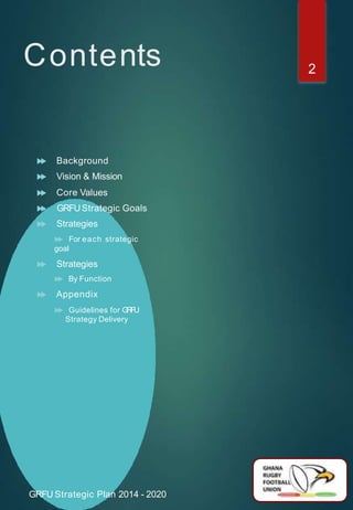 GRFU Strategic Plan | PPTX
