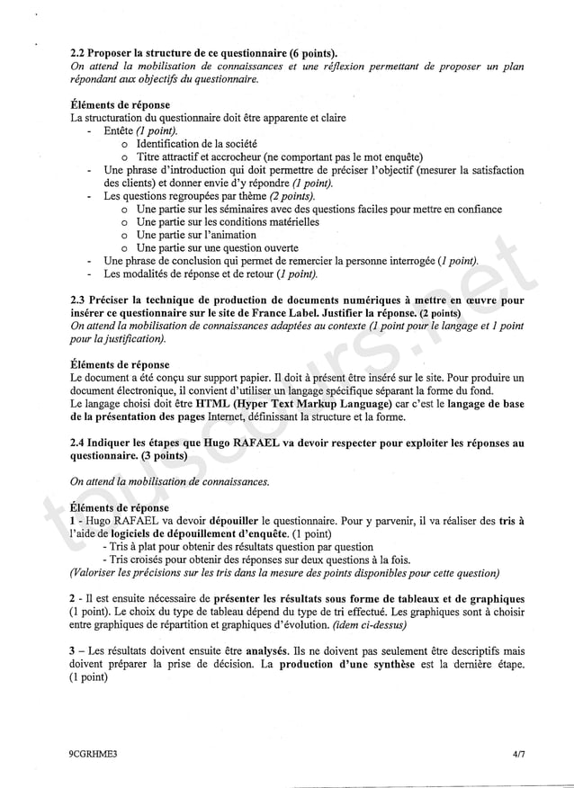 Etude de cas Grh 09 corrigé