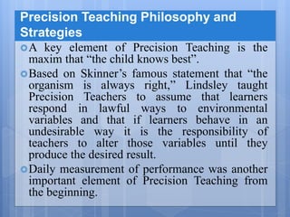 Precision teaching | PPTX