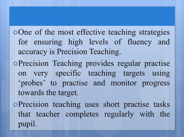Precision teaching | PPT