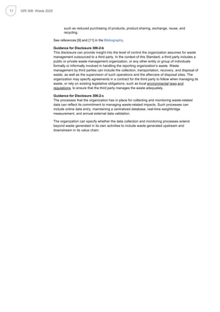 GRI Guidelines for Waste Management Reporting | PDF