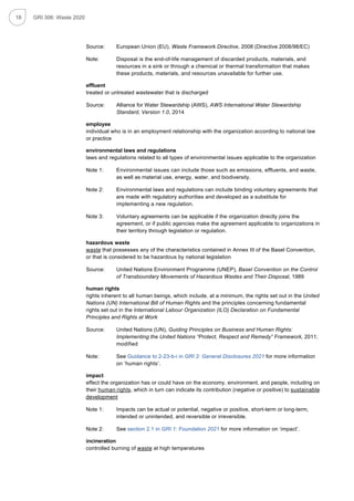 GRI Guidelines for Waste Management Reporting | PDF