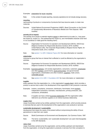 GRI Guidelines for Waste Management Reporting | PDF