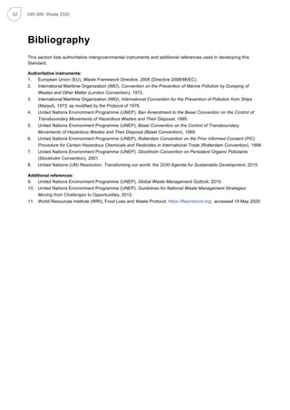GRI Guidelines for Waste Management Reporting | PDF