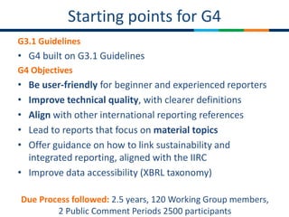 GRI, Sustainability Reporting and G4 | PPTX