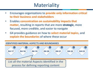 GRI, Sustainability Reporting and G4 | PPTX