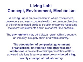 Potential Contributions of the Living Labs to the Lisbon Strategy ...