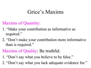 Gricean maxims.howtoavoid pdf | PPT