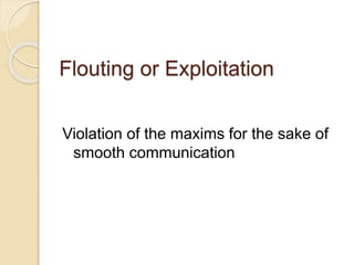 Grice's maxims | PPTX