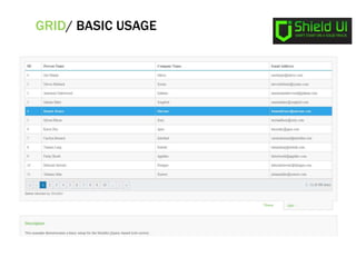 Shield UI: Grid | PPTX