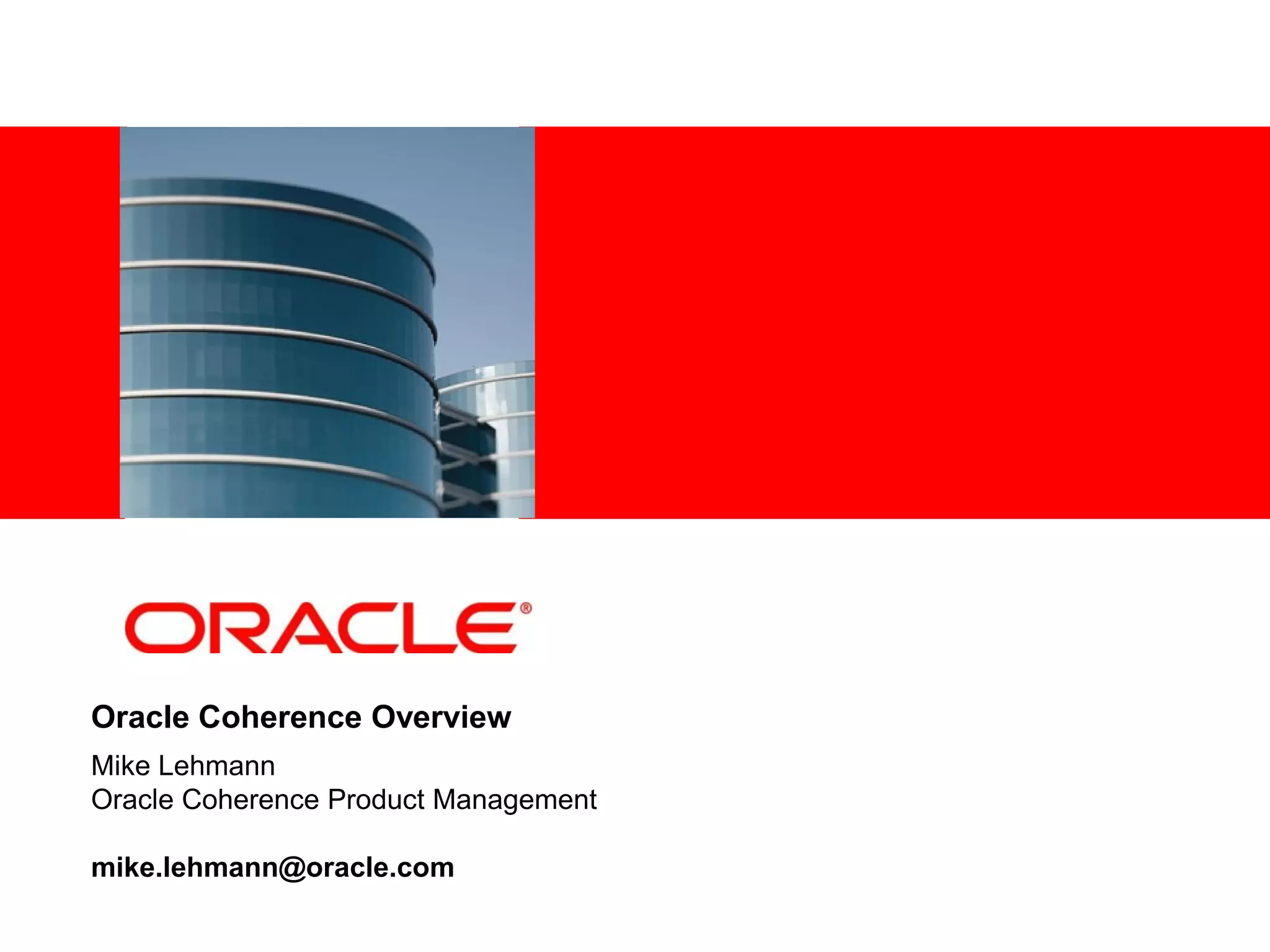 Innovations In Grid Computing With Oracle Coherence Ppt Free Download