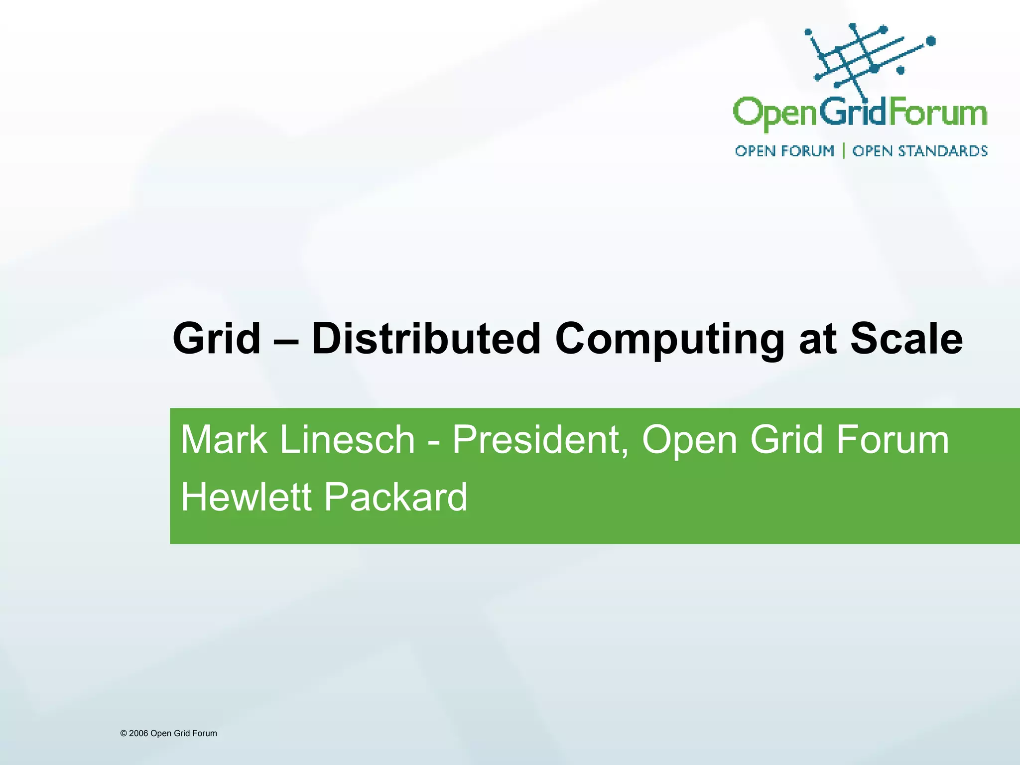 Grid Distributed Computing At Scale Ppt
