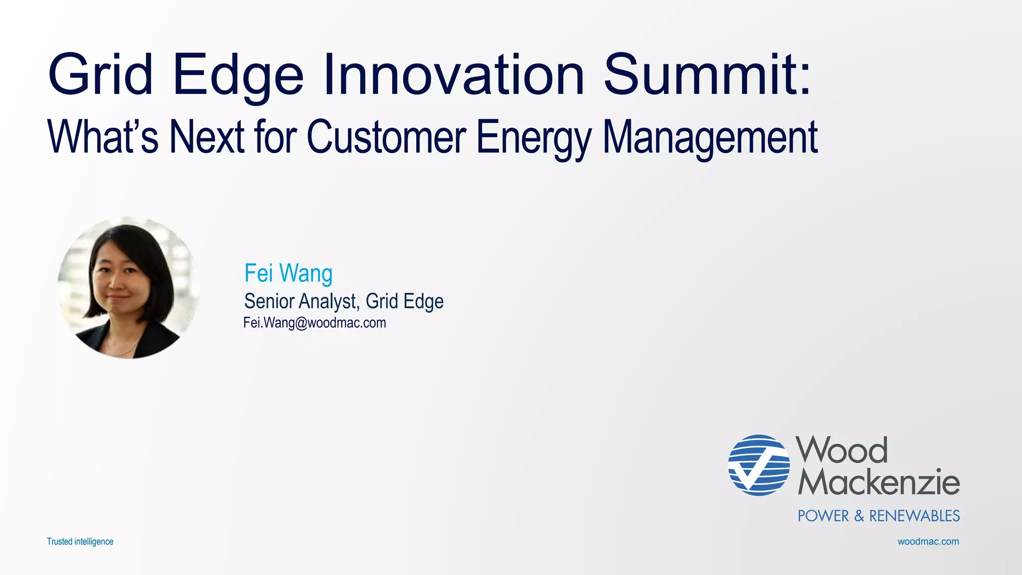 Research Presentation: What’s Next for Customer Energy Management? | PPT