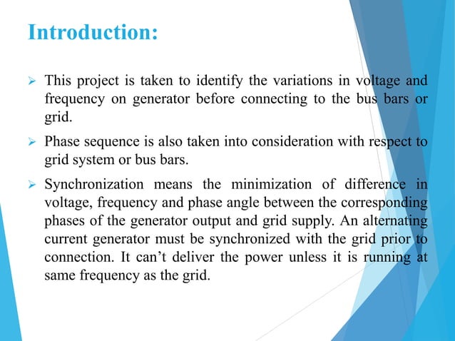 Grid synchronisation | PPTX
