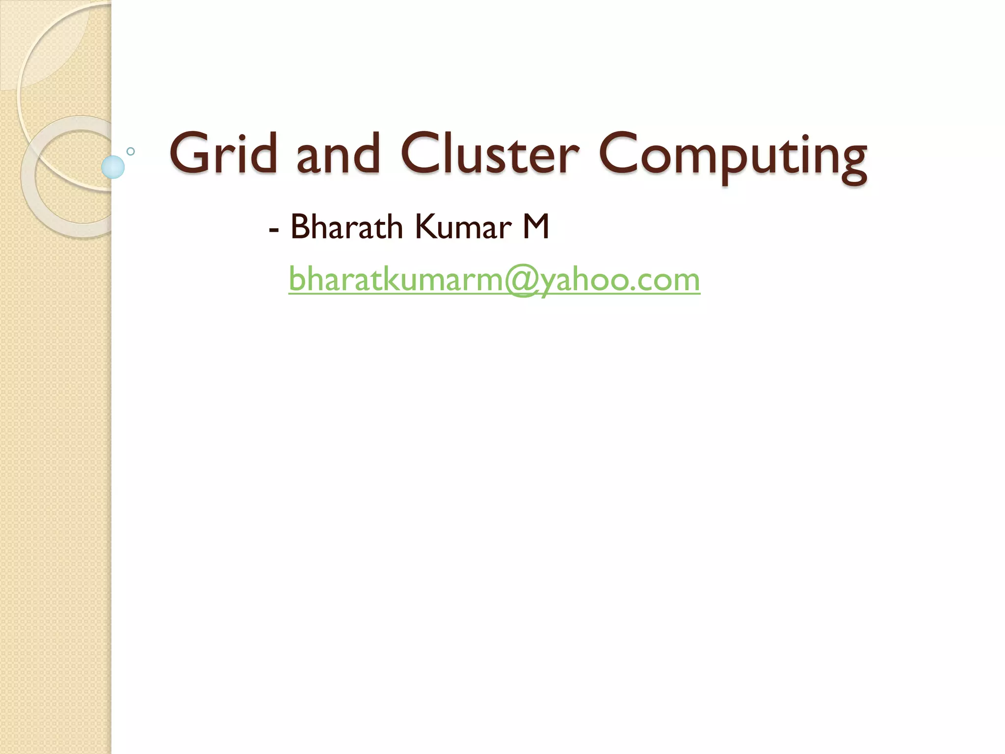 Grid And Cluster Computing Chapter1 Ppt