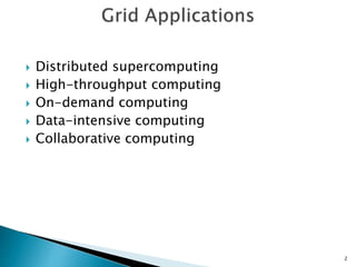 Grid applications | PPT