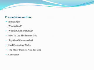 Grid computing Seminar PPT | PPTX