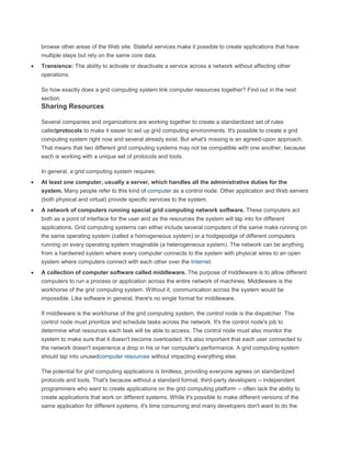 Grid computing dis | DOCX | Operating Systems | Computer Software and Applications