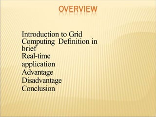 Grid computing | PPT