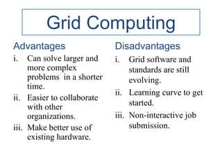 Grid computing | PPTX