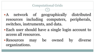 Grid Computing and it's applications.PPTX