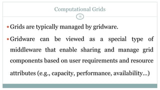Grid Computing and it's applications.PPTX