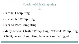 Grid Computing and it's applications.PPTX