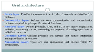 Grid Computing and it's applications.PPTX