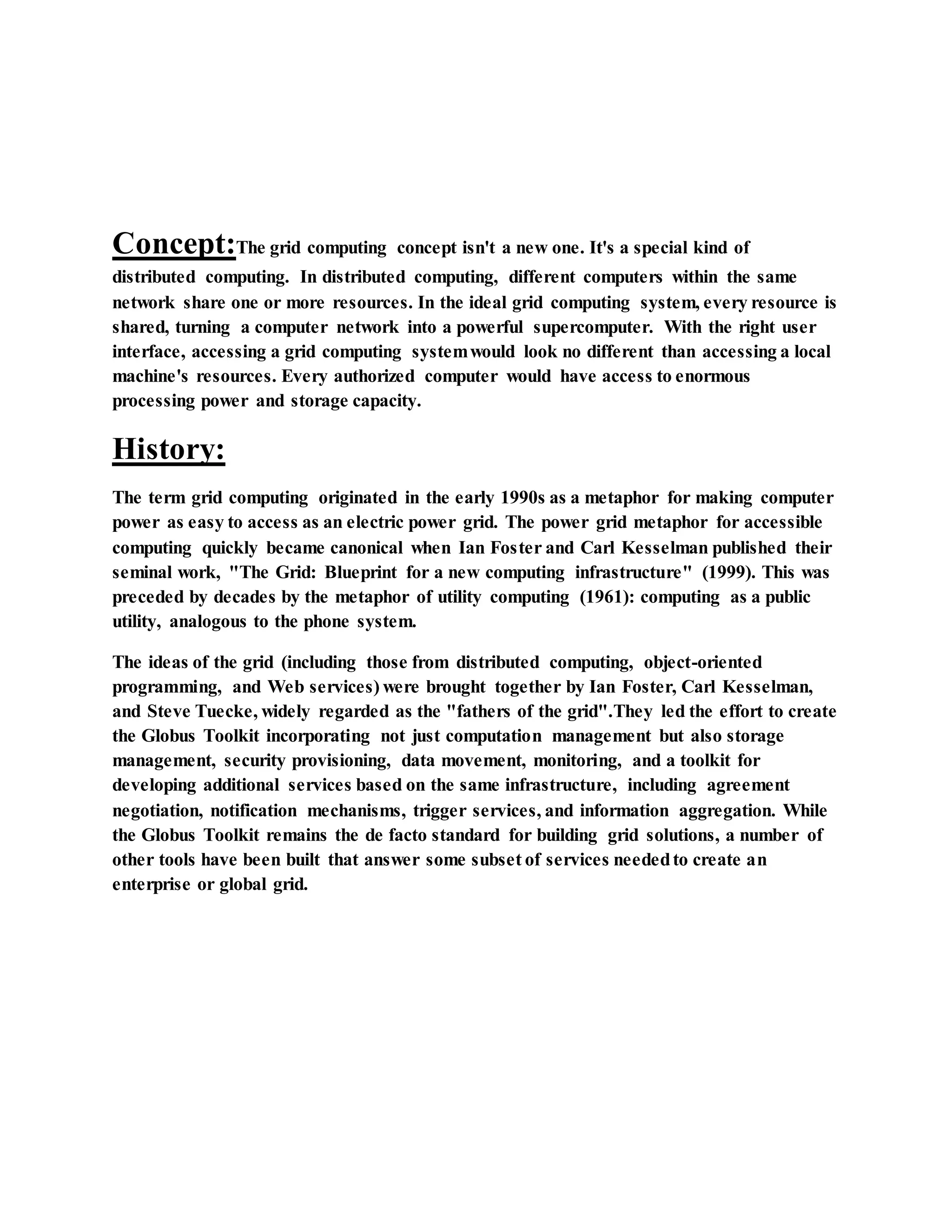 Grid computing assiment | PDF