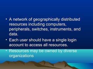 Grid computing | PPT